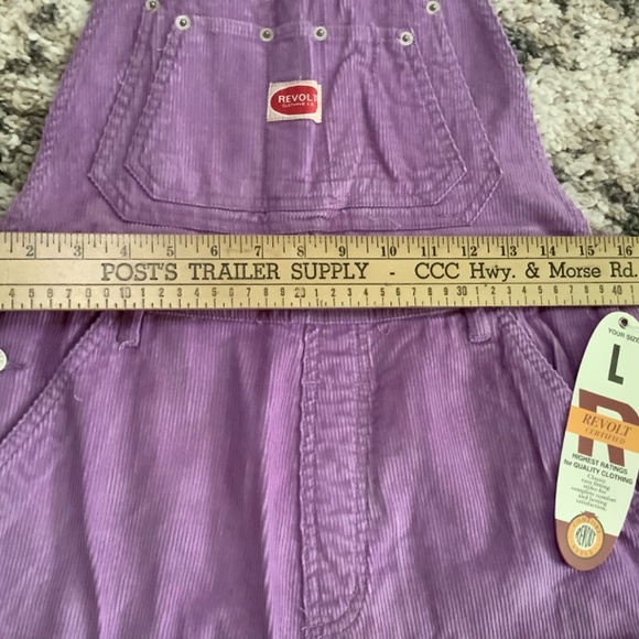 Revolt | Pants & Jumpsuits | Nwt Revolt Ladies Overalls Violet Purple ...